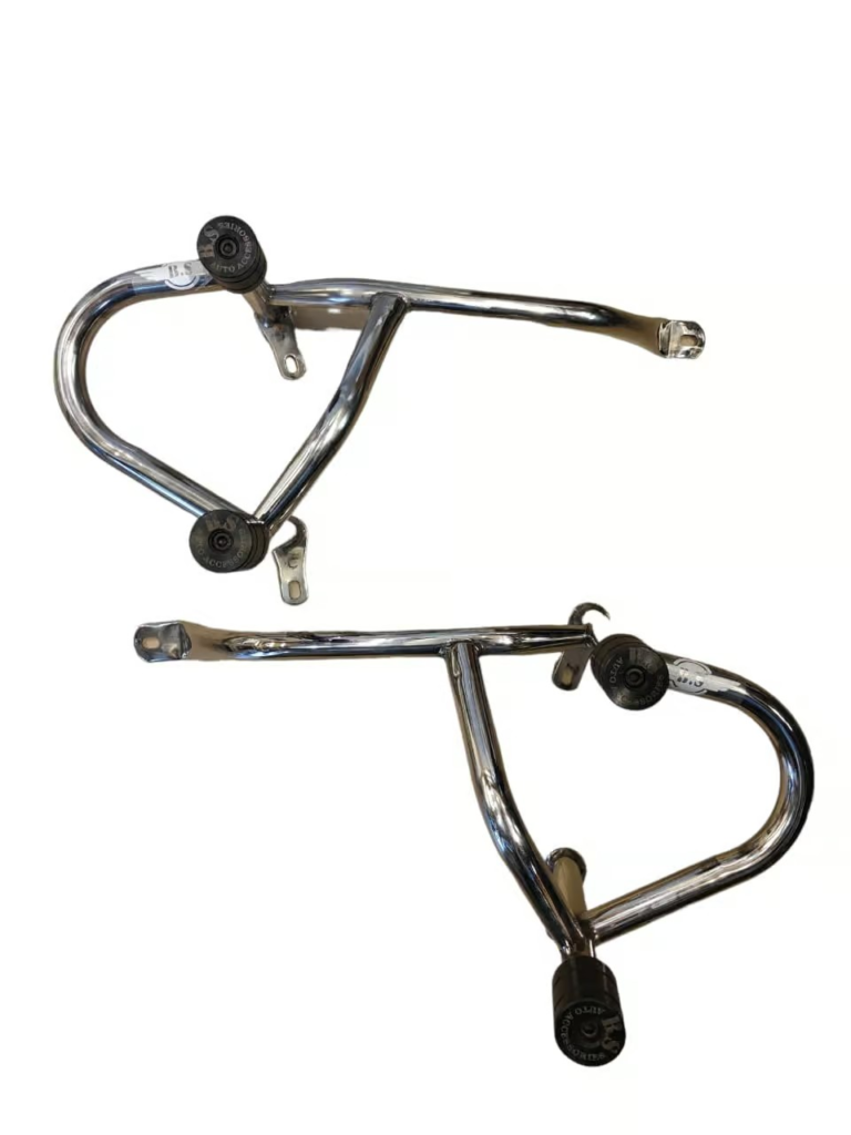 SUPER METEOR 650 SPYDER CRASH GUARD (SILVER) - Royal Bullet Accessories ...